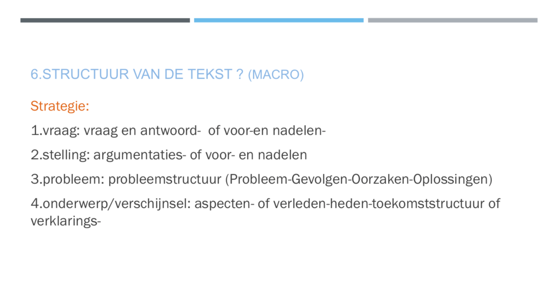 6.Structuur van de tekst? – Taaltools